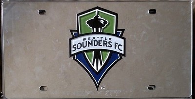 Seattle Sounders FC MLS Premium Laser Cut Tag License Plate, Mirrored ...