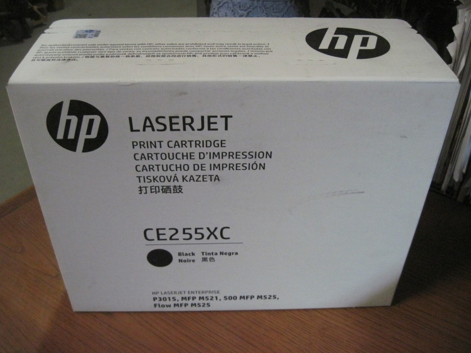 NEW SEAL GENUINE HP 55X Black HIGH YIELD Toner CE255XC M521 M525 P3015 ...