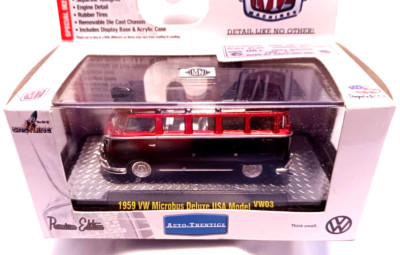 BRAND NEW M2 Machines 1959 VW Microbus Deluxe USA Model Die Cast 1:64 ...
