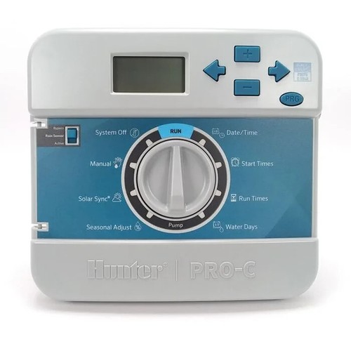 Hunter Sprinkler PRO-C 12-zone Irrigation Controller w/WR-CLIKR - Works ...