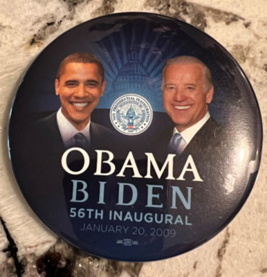 2009 Barak Obama/Joe Biden Inaugural Button/Pin Tigereye Design | eBay