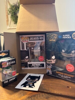 Batman Deceased Funko pop Collector Box with Pop, Pin and Keychain | eBay
