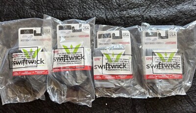 Swiftwick Aspire Zero No Show Compression Socks Large 4 Pair New Black ...