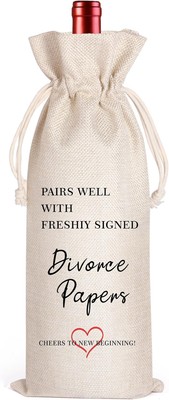 Divorce Gifts Wine Bag, Divorce Gifts for Women Men, Divorce Party ...