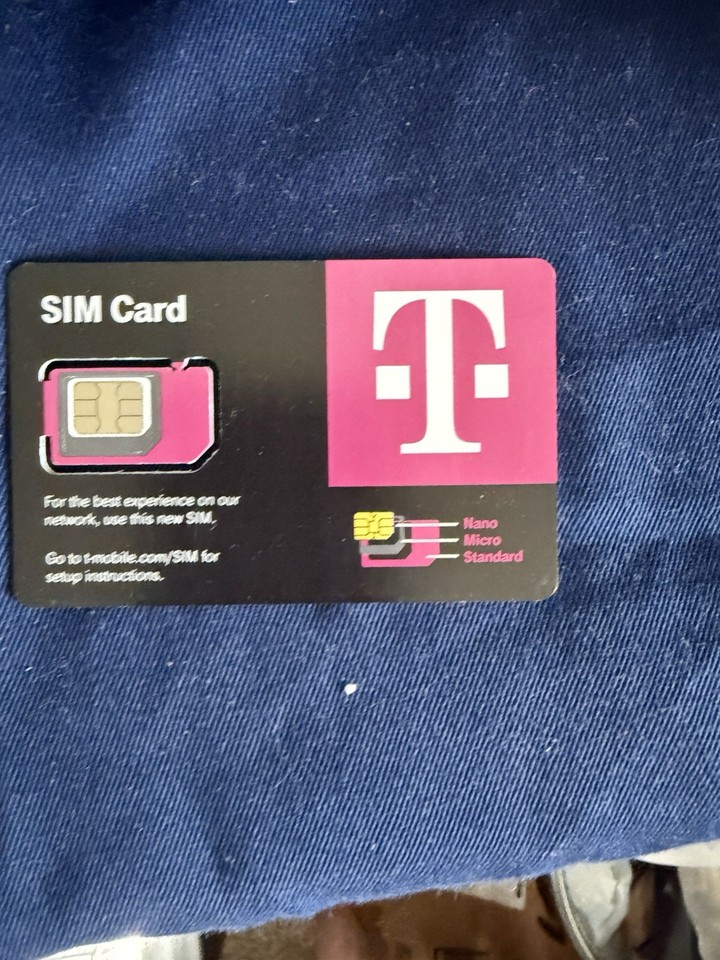 NEW T-MOBILE Triple SIM Card "3 in 1" NANO 4G 5G LTE eSIMACTIVATION KIT ...