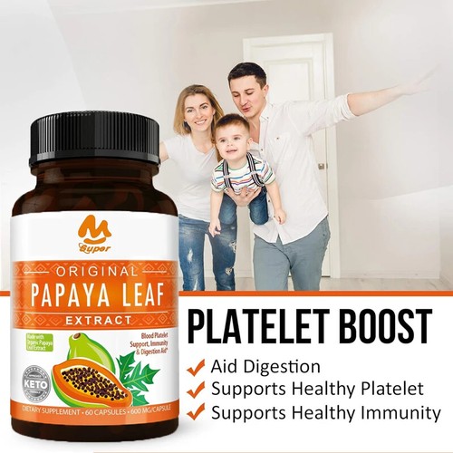 Papaya leaf extract digestive enzyme -60 vegetarian capsules | eBay