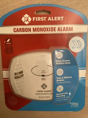 First Alert CO400 Carbon Monoxide Alarm Detector 5 Yr Warranty 9V ...