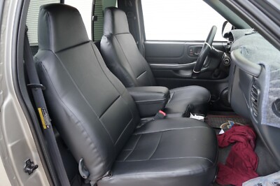 FOR CHEVY S10 PICK UP 1982-93 S.LEATHER CUSTOM FIT 2 FRONT SEAT COVERS ...