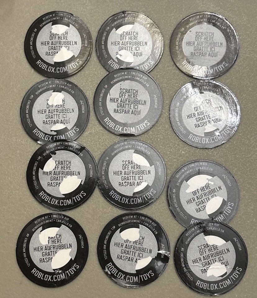 Roblox Toy Codes Lot Of 12 Codes Ready To Scratch and Redeem Shipped or ...
