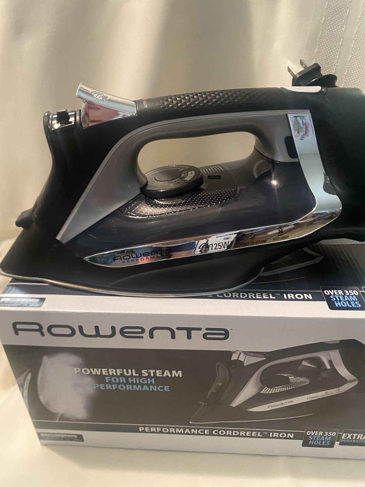 ROWENTA STEAM IRON 1725 Watts Model 2450 with Cord Reel | eBay