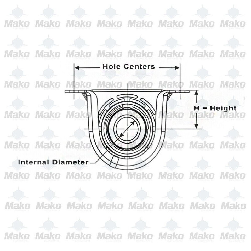 2003-2006 Mitsubishi Outlander Driveshaft Center Support Bearing ...