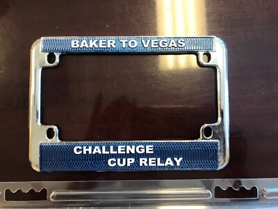LAPD BAKER TO VEGAS MOTORCYCLE LICENSE PLATE FRAME. METAL. NEW. | eBay