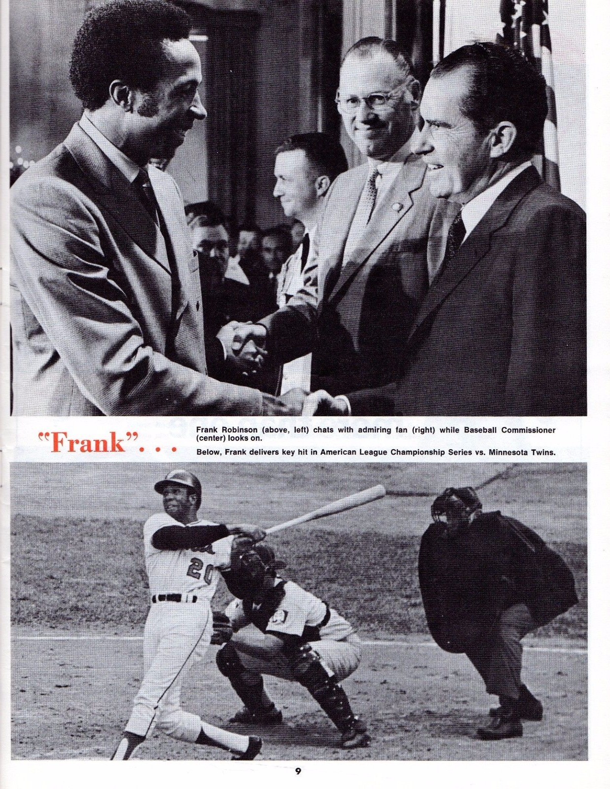 1970 MLB Baseball Program, Milwaukee Brewers @ Baltimore Orioles ...