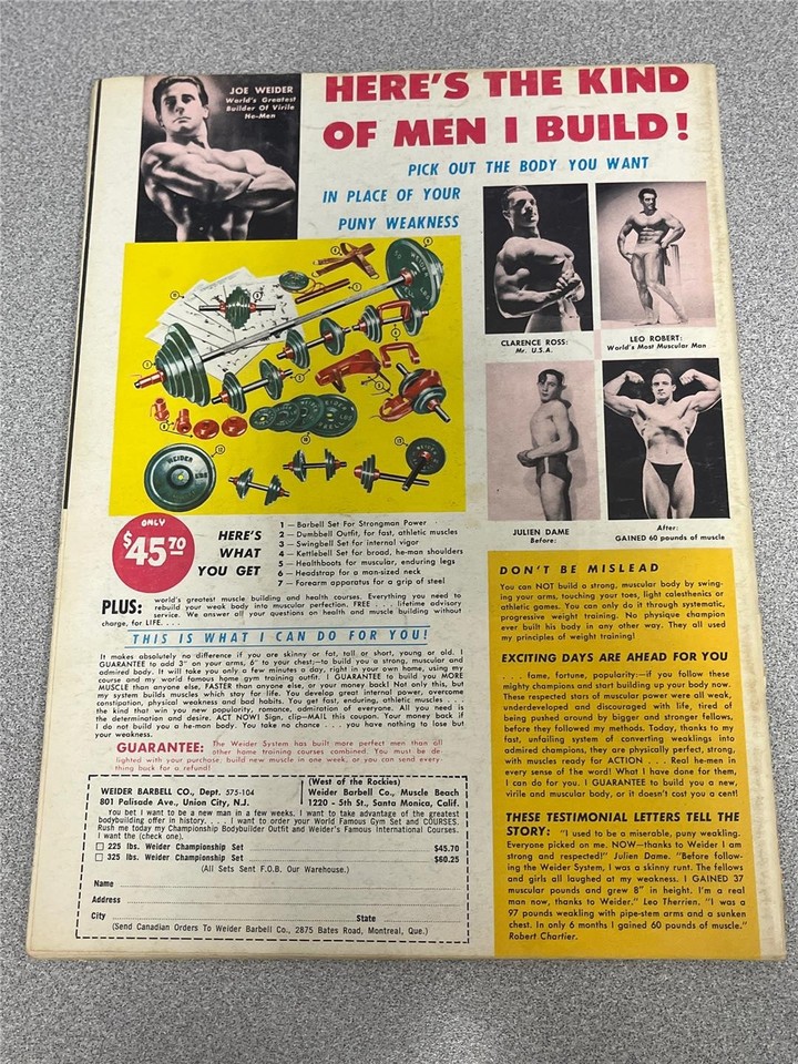 MUSCLE BUILDER bodybuilding magazine CARLOS RODRIGUEZ 10-64 | eBay