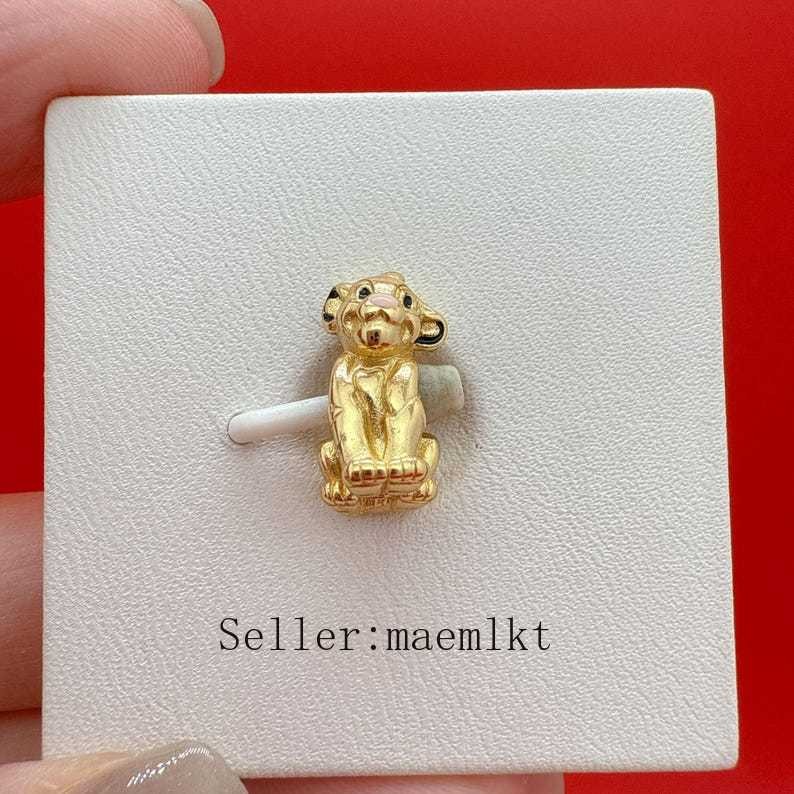 New 925 Sterling Silver The Lion King Simba Charm,The Lion King charm ...