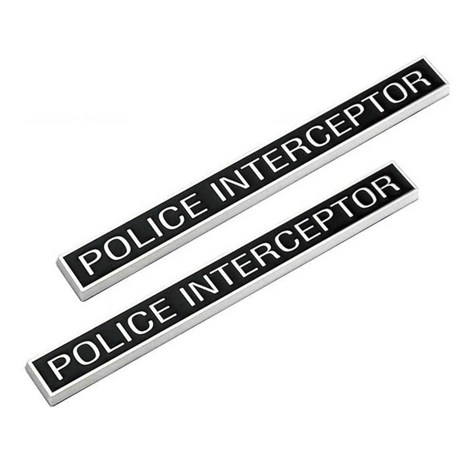 2Pcs Decals Fits Crown Victoria Interceptor Police Emblem Decal ...
