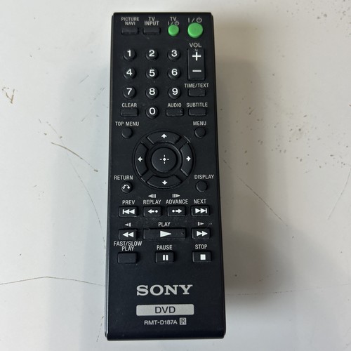 Sony rmt-d187a Remote Control For Sony Rdr-vx555 DVD Recorder/VHS Combo ...
