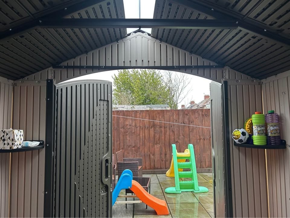 Lifetime Double Door Outdoor Pent Garden Storage Shed - 12 x 7ft | eBay UK