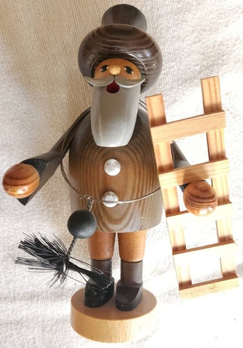 Erzgebirgische Chimney Sweep German Incense Smoker Burner Beard ...