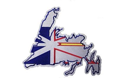 NEWFOUNDLAND Shape XX-LARGE Provincial Flag Embroidered Iron on Patch ...