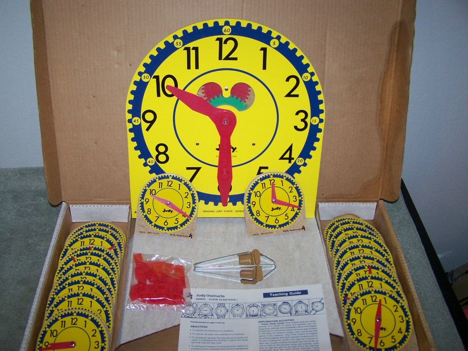 Vintage Judy Instructo Teacher Clock With 24 Student Clocks, IOB ...