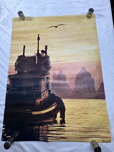 Harbour Poster 22x30” Water Harbor Sea Ocean Sundet Nature Ship scenic ...