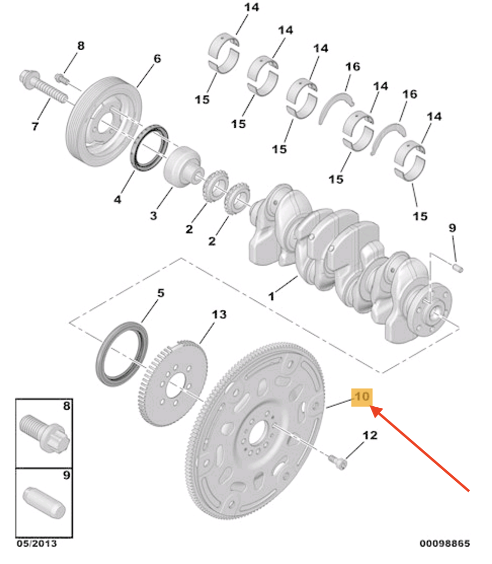 PEUGEOT 3008 Clutch Flywheel 9811911580 New Genuine | eBay