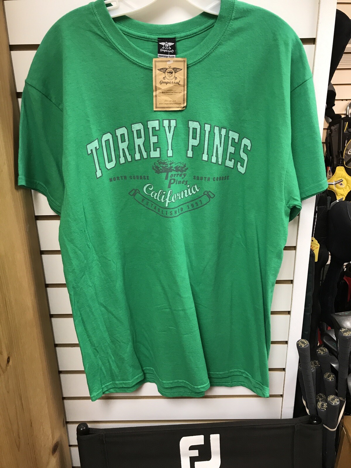 Torrey Pines Imperial Tee Size Large Green | eBay