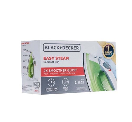 1200W Easy Steam Compact Iron with Steam and Temperature Controls | eBay