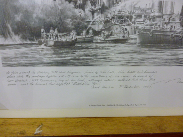 Battleship Row - The Aftermath by Robert Taylor Pearl Harbor pencil ...