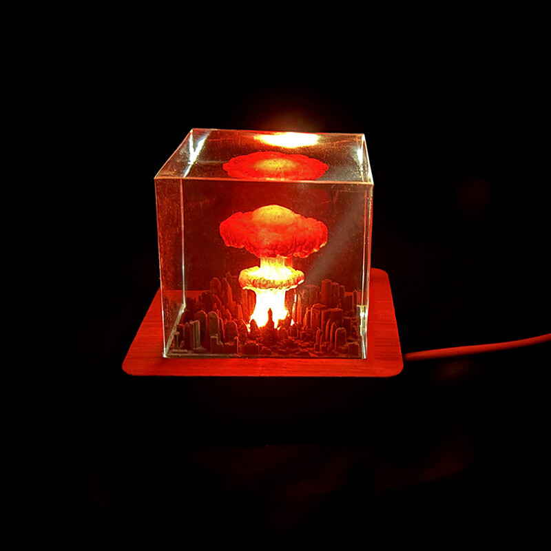 Nuclear Explosion Bomb Mushroom Cloud Lamp Flameless Lamp For Living ...