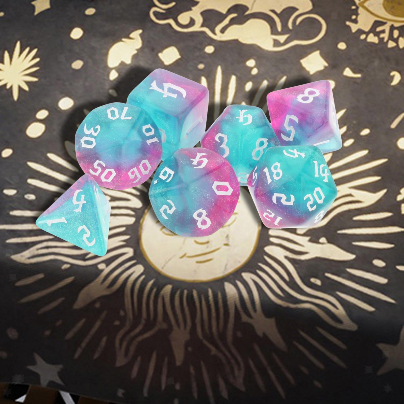 Set di Dadi Poliedrici per DND RPG D4-d20 Party Toys Confezione Da 14 ...