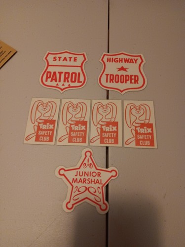 🌟RARE🌟1960s Trix Rabbit Reflective Safety Club Stickers With Mailer. | eBay