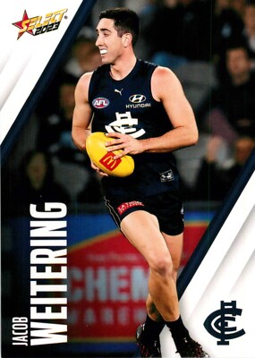 2023 CARLTON BLUES AFL Card JACOB WEITERING Footy Stars | eBay Australia