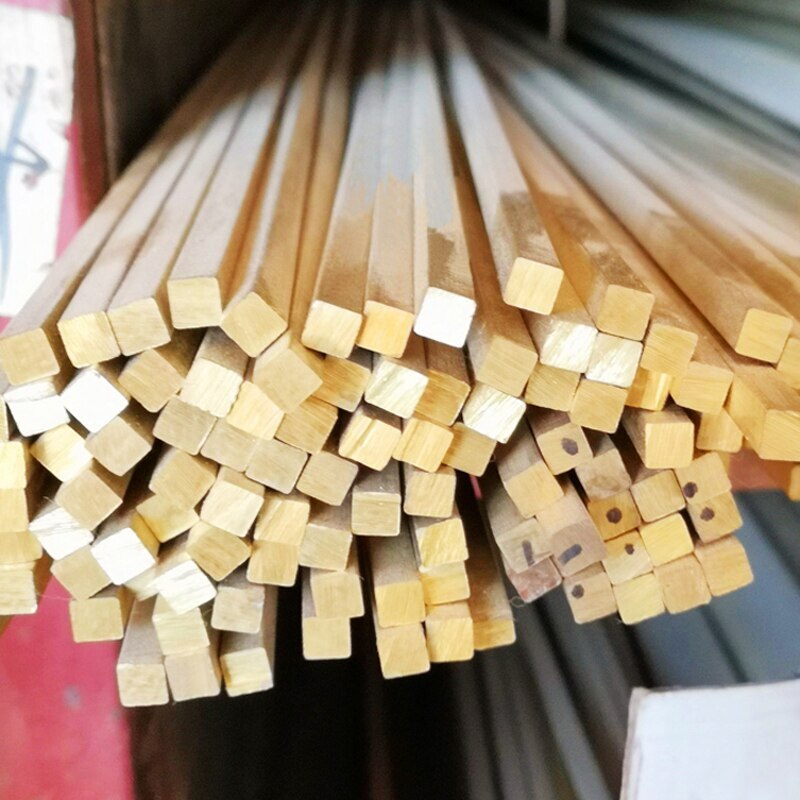 1PC Brass Square Bar Solid Rod 10x10/11x11/12x12/14x14/15x15/16x16 ...