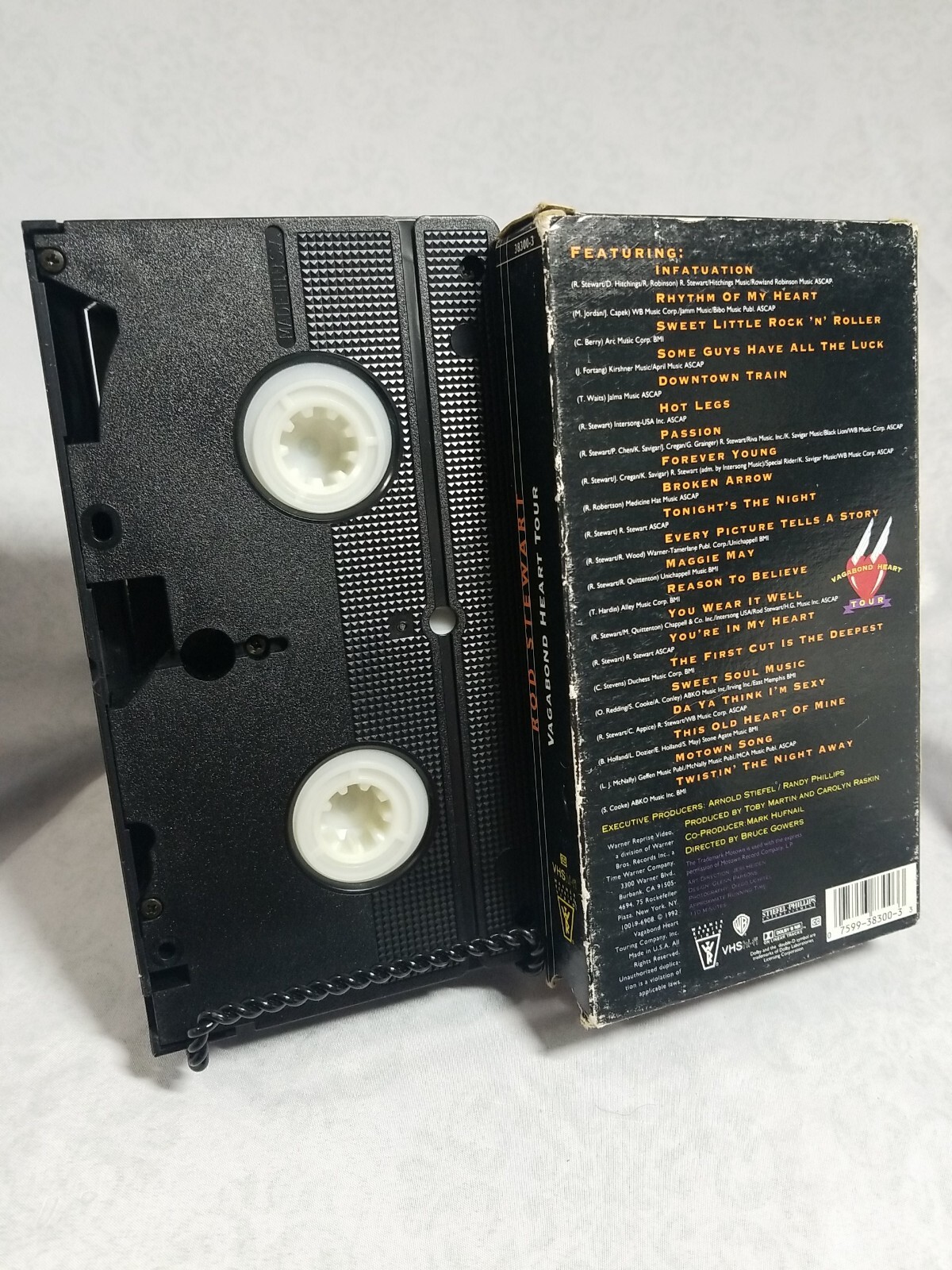 1992 VHS - Rod Stewart - Vagabond Heart Tour, 21 Songs 75993830033 | eBay