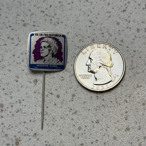 Madame Curie Historica Dutch Vintage Stick Pin Badge #49690 | eBay
