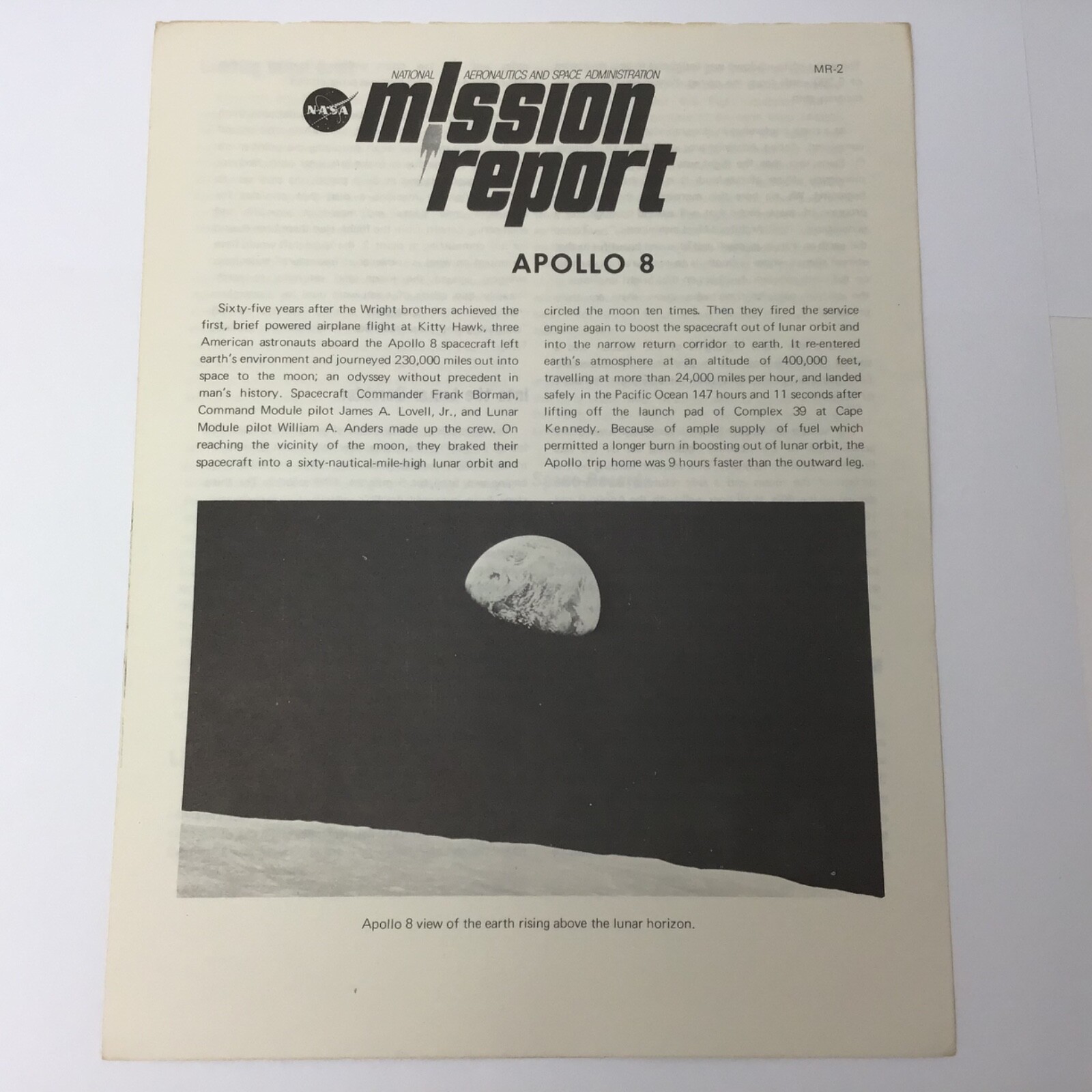 Apollo 8 Mission Summary