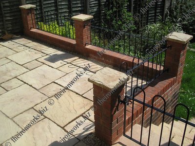 HOOP BOW TOP RAILING PANEL 4ft Long 18" TALL GARDEN METAL ANY SIZE ...