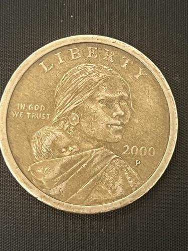 2000 P - Sacagawea - Dollar - Very Rare - Raised Feathers - Gold Coin ...