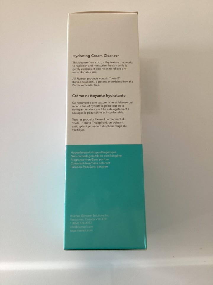 RIVERSOL Hydrating Cream Cleanser Developed For Sensitive Skin - 6 Fl ...