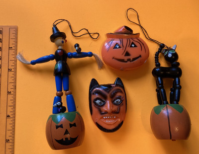 Vintage Halloween Push Puppet Finger Toys 2 clickers | eBay