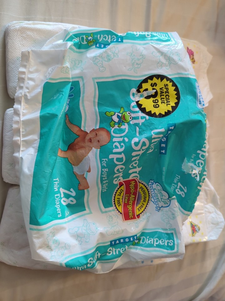 RARE 97 Vintage 10 JIM HENSON Baby Muppets Cloth Like DIAPERS NEWBORN ...