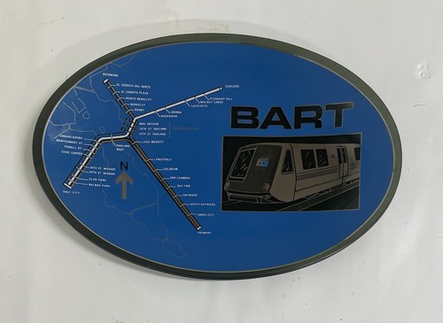 Vintage Smoked Glass BART Bay Area Rapid Transit Dish | eBay