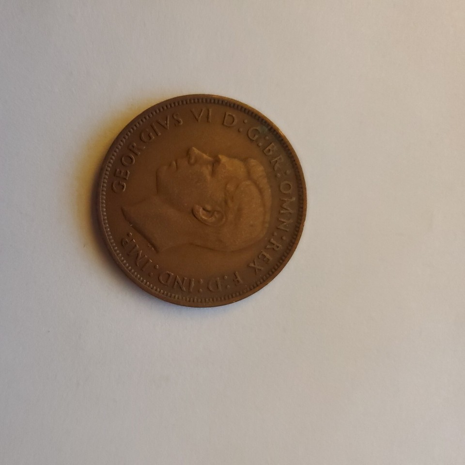 1939 One Penny Coin - King George VI See Photographs | eBay UK