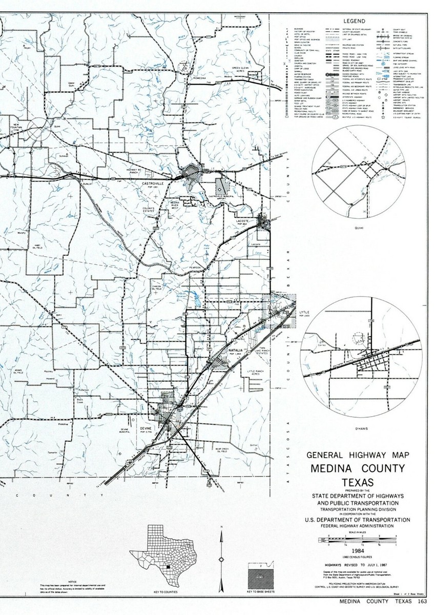 Mapa Imprimible Del Condado De Medina