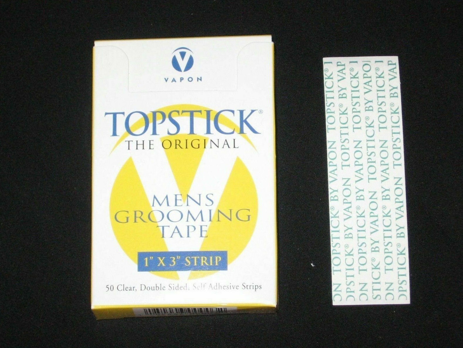 Vapon Topstick® Clear Tape Mens Grooming 1/2″ Topstick/“A” Curve/1″X 3 ...