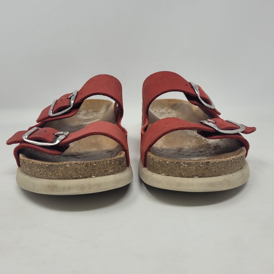 Mephisto Sandals EU38 US8 Harmony Red Scarlet Nubuck Leather Comfort ...
