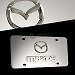 For MAZDA Logo Front Mirror Stainless Steel License Plate Frame GENUINE ...