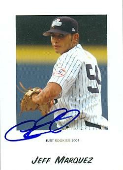 Jeff Marquez autographed Baseball Card (Minor League) 2008 Just Rookies ...